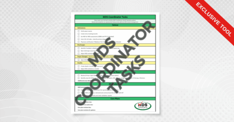 MDS Coordinator Tasks | My MDS Expert