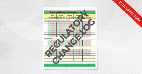 Regulatory Change Implementation Log | My MDS Expert